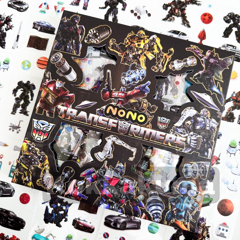 Jual Stiker Nono Transformer 100lembar Sticker Lucu Souvenir Ultah ...