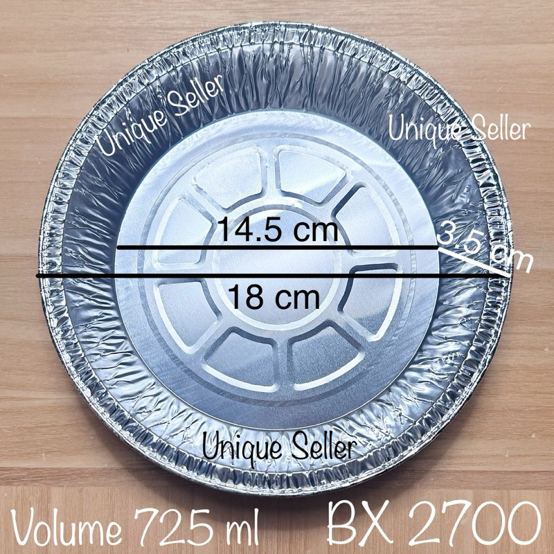 Jual Aluminium Foil Bulat 18 cm BX 2700 Bestfresh / Alufoil Tray RX 725 ...