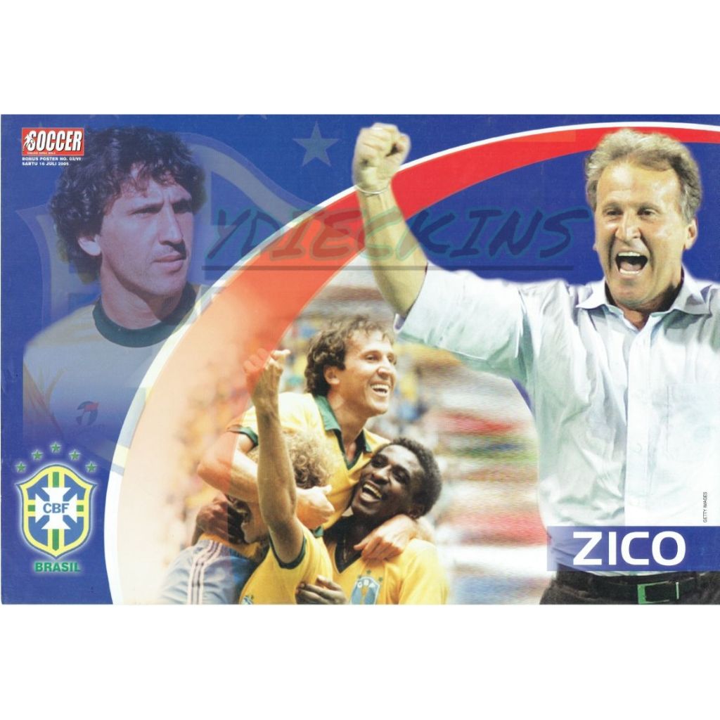 Jual Poster Bola SOCCER Legenda Sepak Bola "ZICO" | Shopee Indonesia