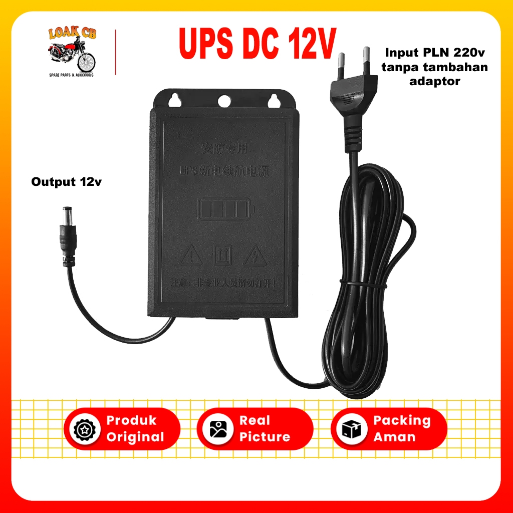 Jual Mini Dc Ups 12V2A cadangan baterai Portable Wifi Router Power Supply untuk kamera Cctv ...