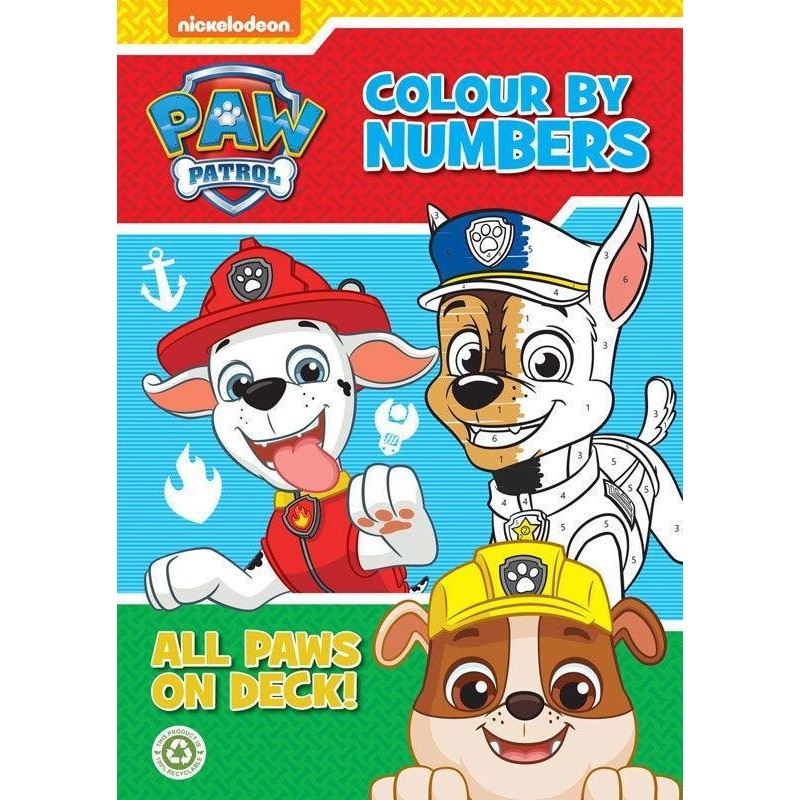 Jual PAW Patrol Colour By Numbers Coloring Book | Shopee Indonesia
