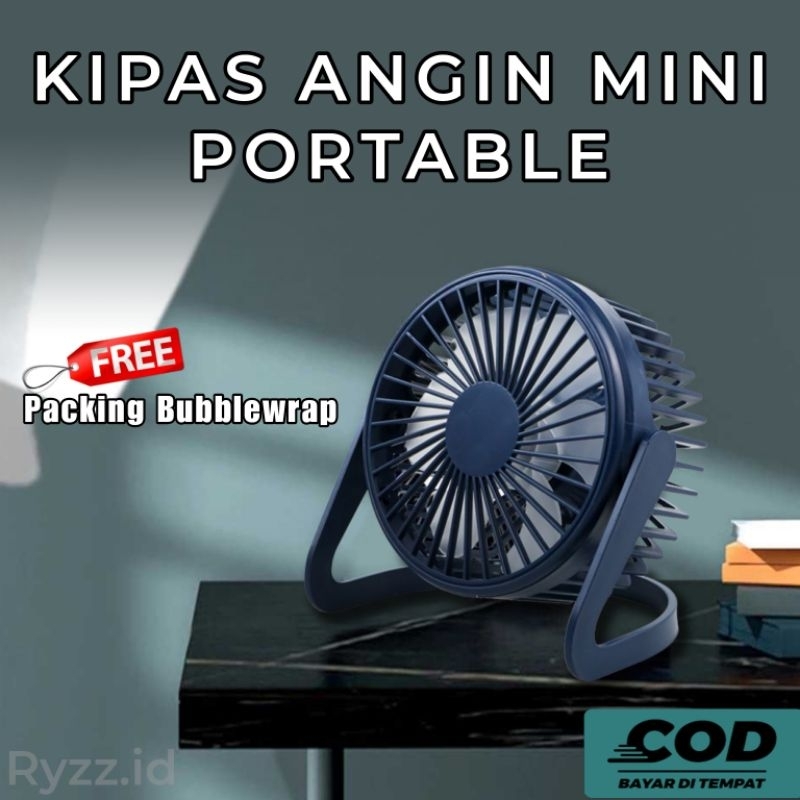 Jual PROMO Kipas Angin Meja Portable Table Fan USB Powered 2.5W - Kipas ...