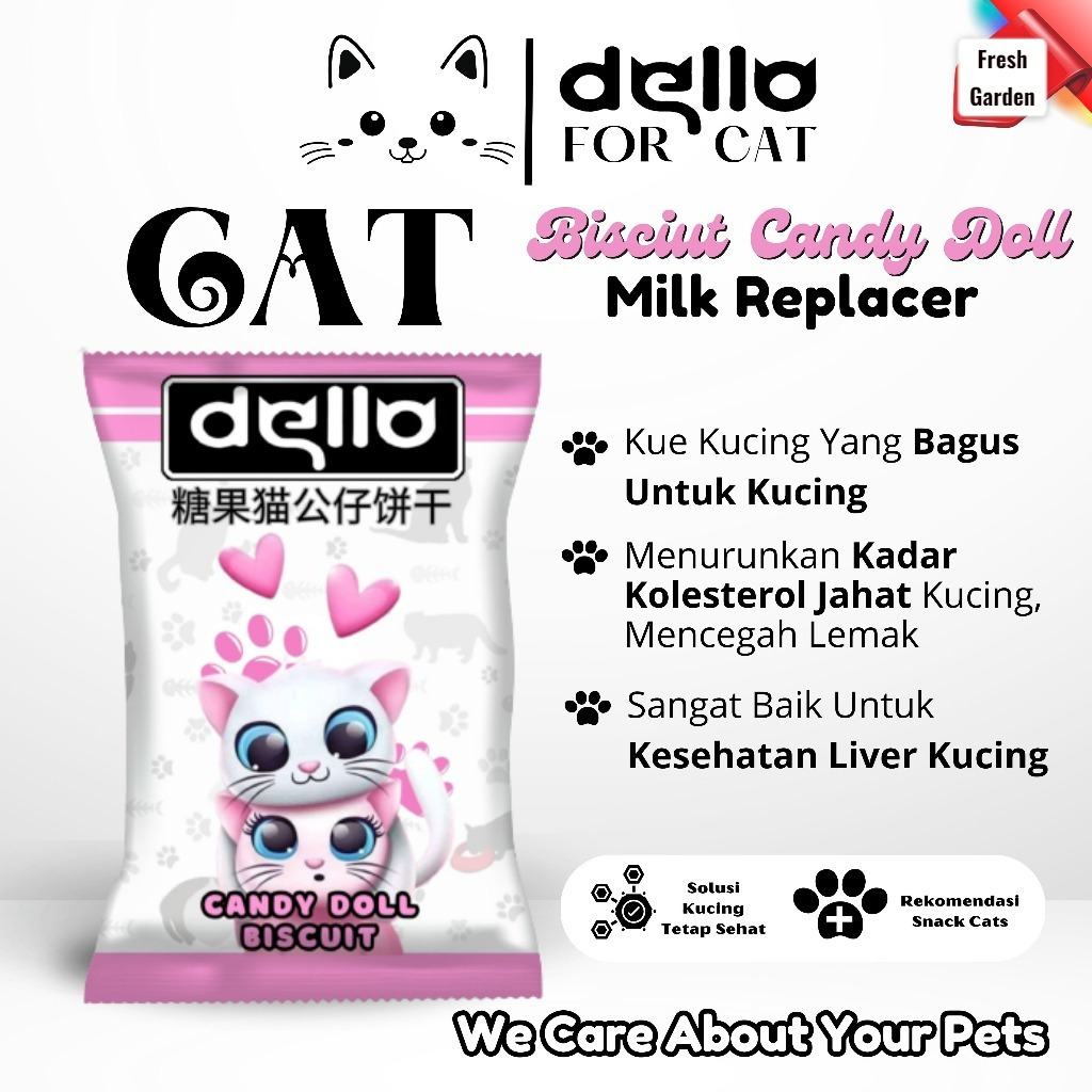 Jual Biskuit Kucing Biskuit Candy Doll Kitten Cemilan Original Aerizoo ...
