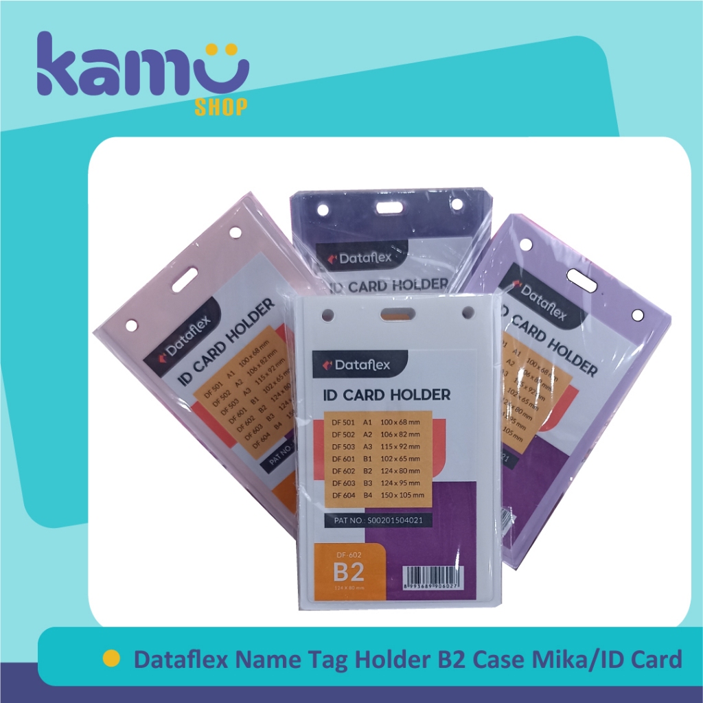 Jual Dataflex Id Card B2 / Card Holder / Name Tag Holder Case Plastik Mika VC - 602 Isi 20 ...