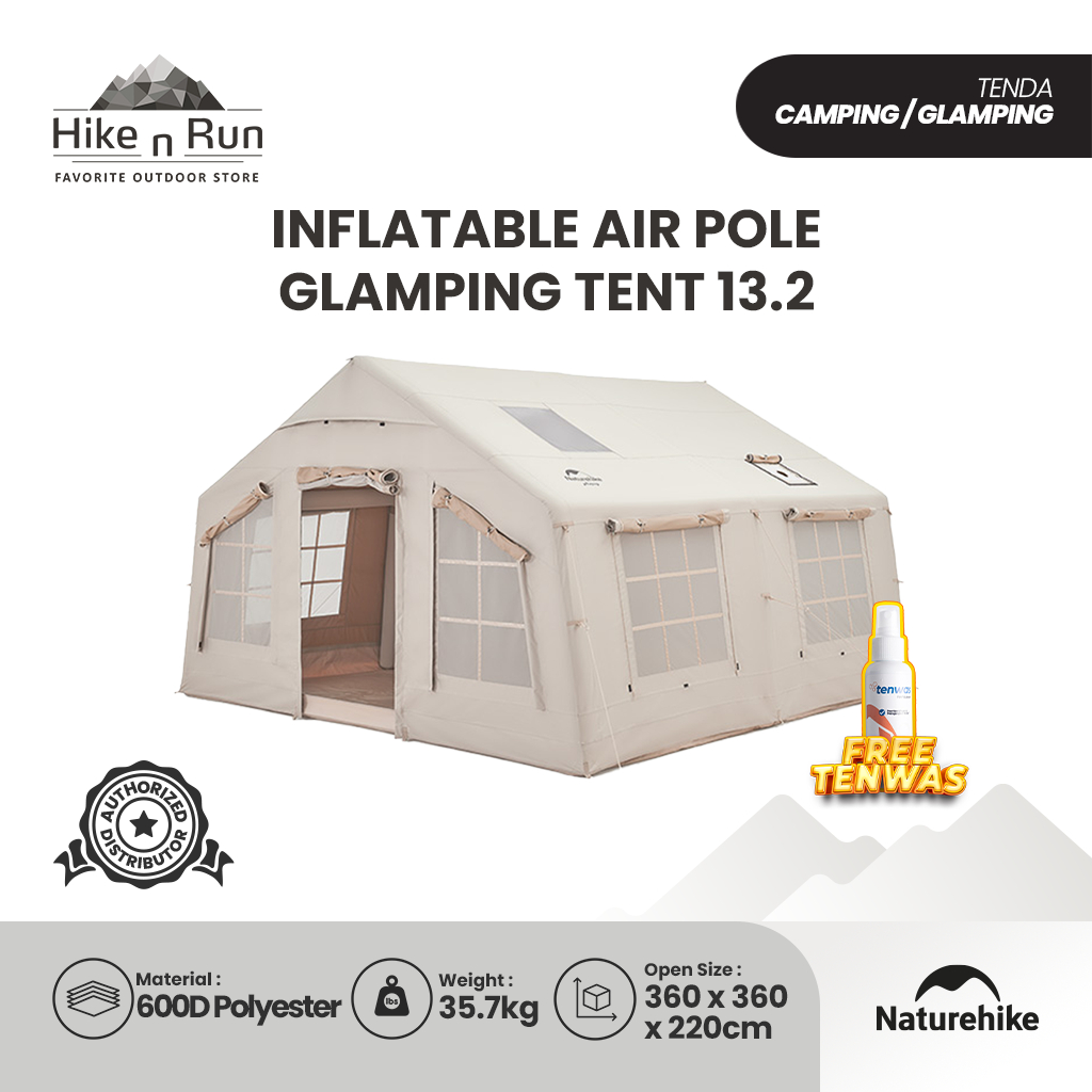 Jual Tenda Glamping Naturehike NH22ZP014 Inflatable Air Pole Tent 13.2 ...