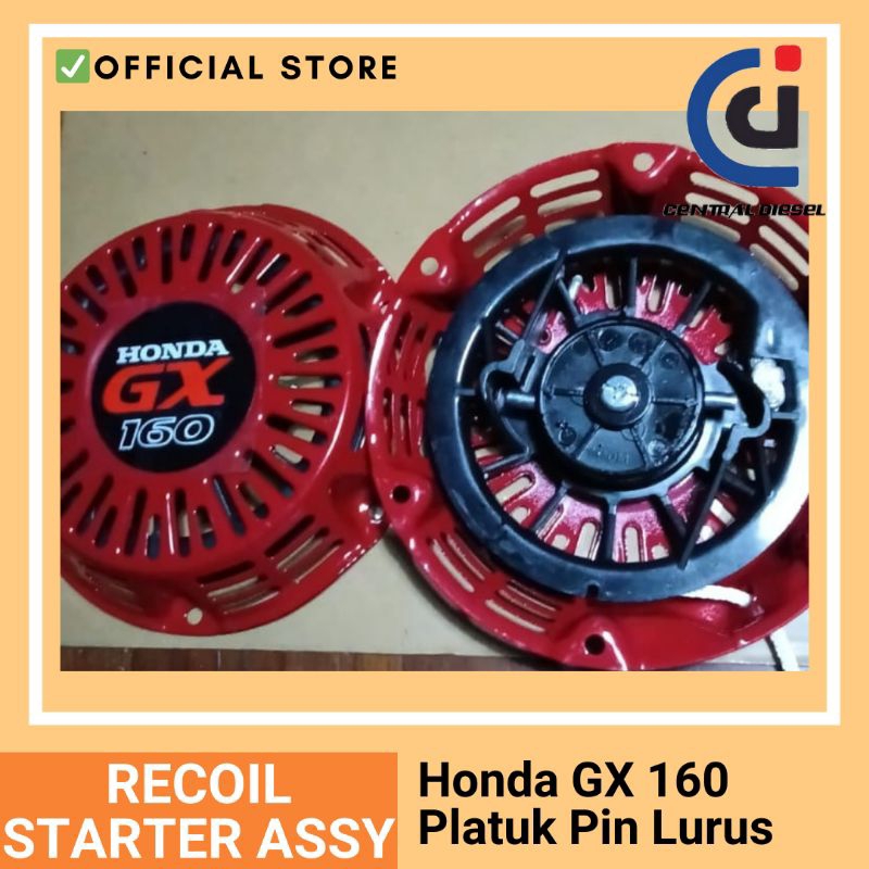 Jual Recoil Stater / Tarikan Stater Mesin Diesel Honda GX 160 Platuk Pin Lurus | Shopee Indonesia