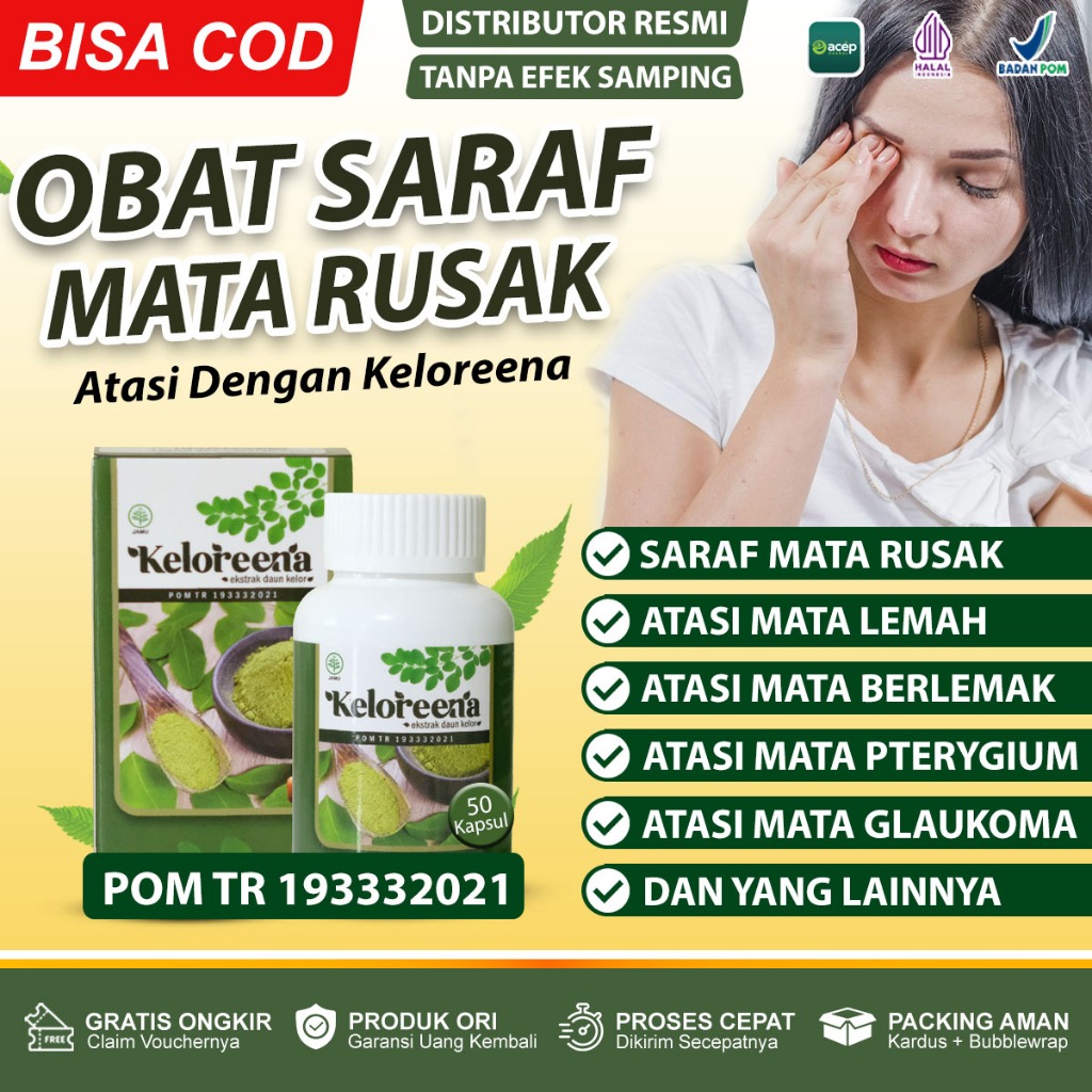 Jual Obat Saraf Mata Rusak Dan Lemah Kelopak Mata Turun Pterygium ...