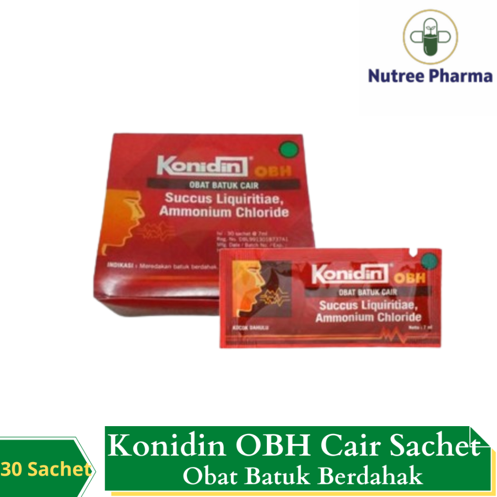 Jual ⚡MURAH & DIJAMIN ORI⚡ Konidin OBH Cair Box Isi 30 Sachet | Obat ...