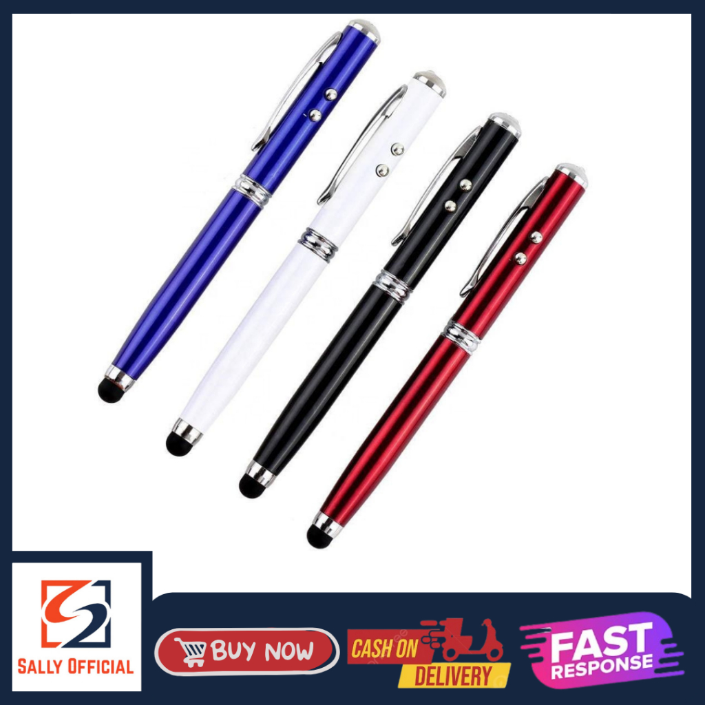 Jual LASER POINTER STYLUS MULTI FUNGSI (STYLUS+PEN+LASER POINTER+SENTER ...
