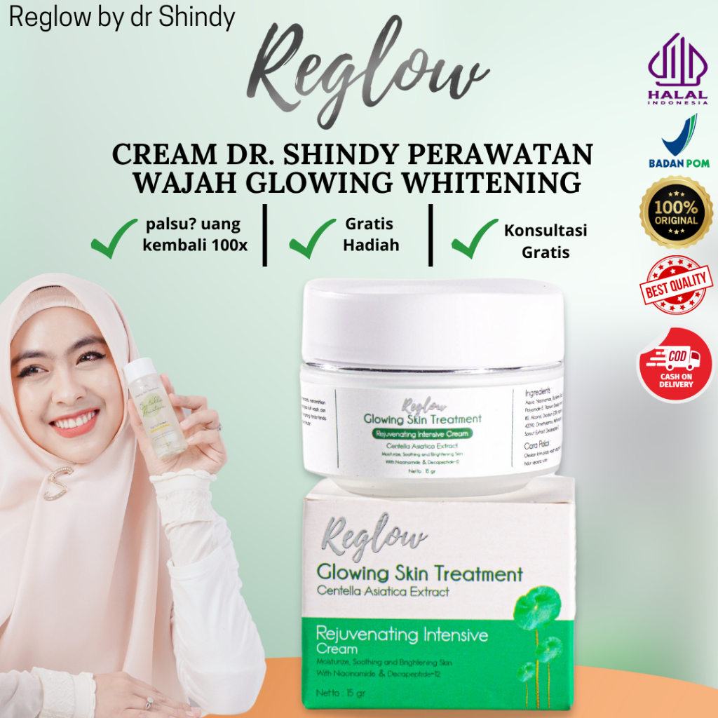 Jual Reglow dr.shindy skincer BPOM Day Cream & Krim Malam | Skincare ...