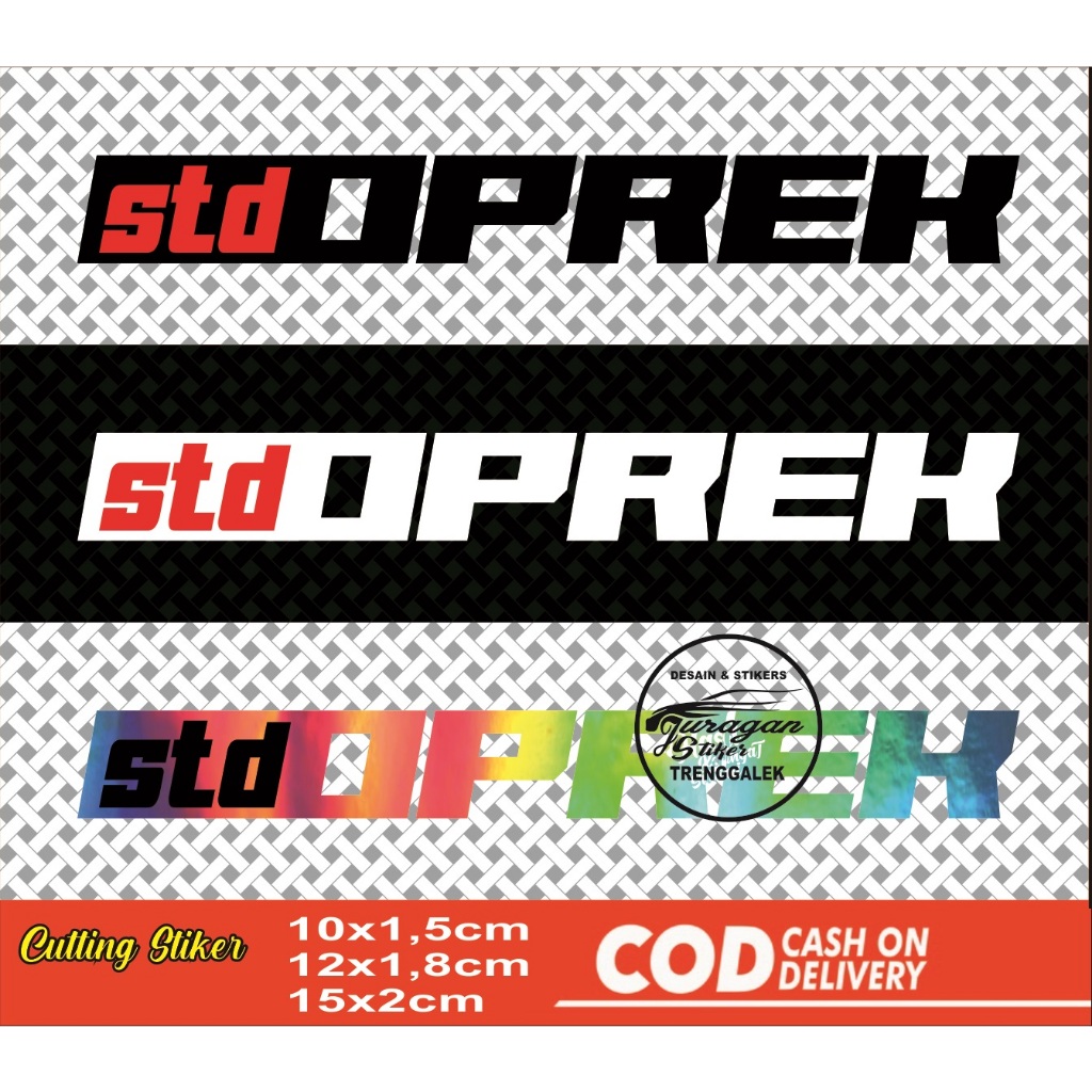 Jual Stiker cutting standar oprek viral sticker motor bebek matic dll ...