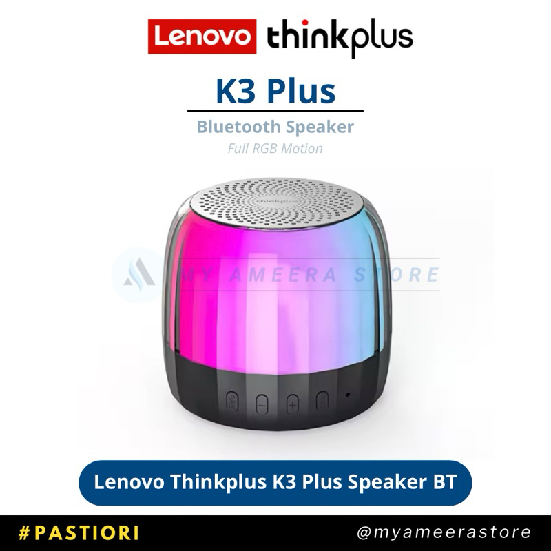 Jual Lenovo Thinkplus K3 Plus RGB Speaker Bluetooth Wireless Portable Hifi Stereo Speaker Mini ...