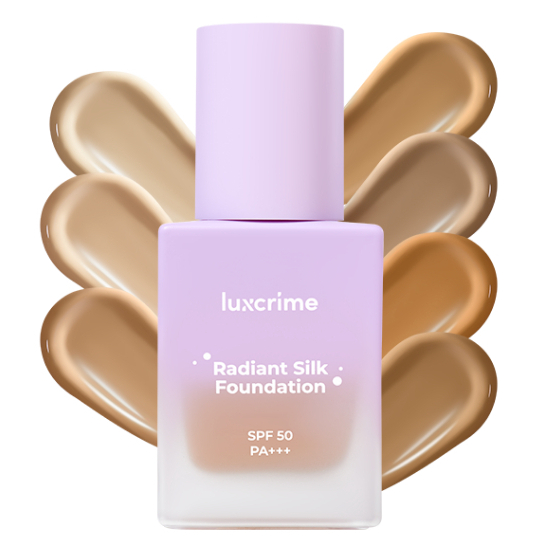 Jual Luxcrime Radiant Silk Foundation SPF 50 PA+++ 30gr | Shopee Indonesia
