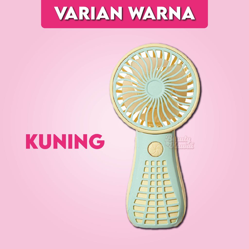 Jual Kipas Angin Mini Portable Fan Genggam Kecil USB Hiasan Meja Warna ...