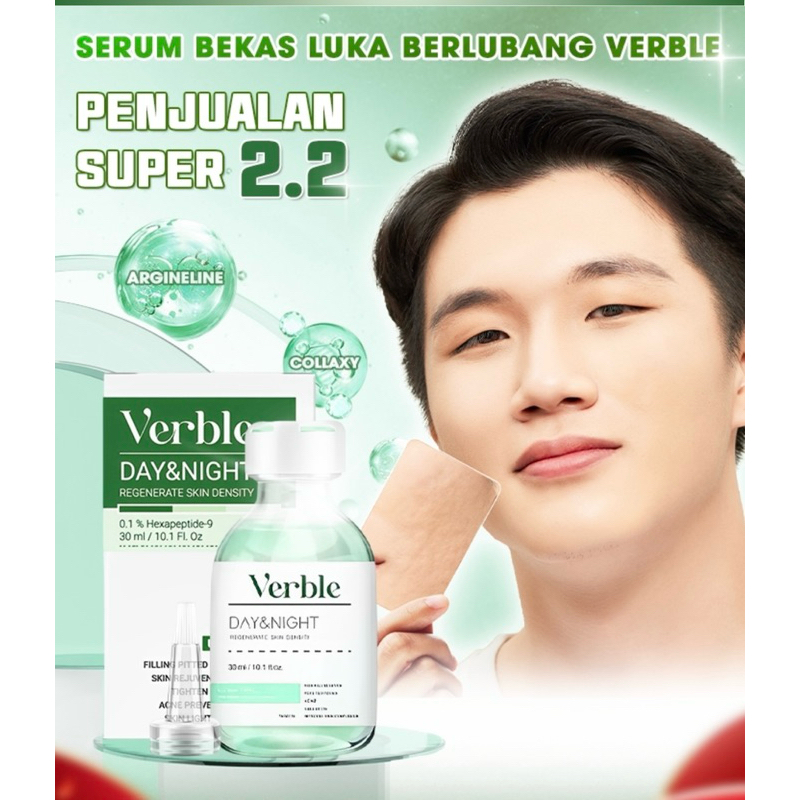 Jual READY Verble Day/Night Serum bekas Luka Berlubang,bopeng bekas ...