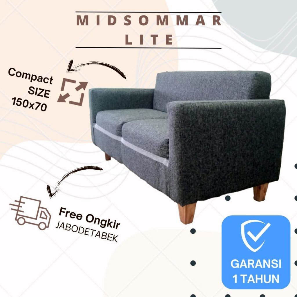 Jual Midsommar Lite - sofa minimalis retro 3 2 1 seater modular set ...