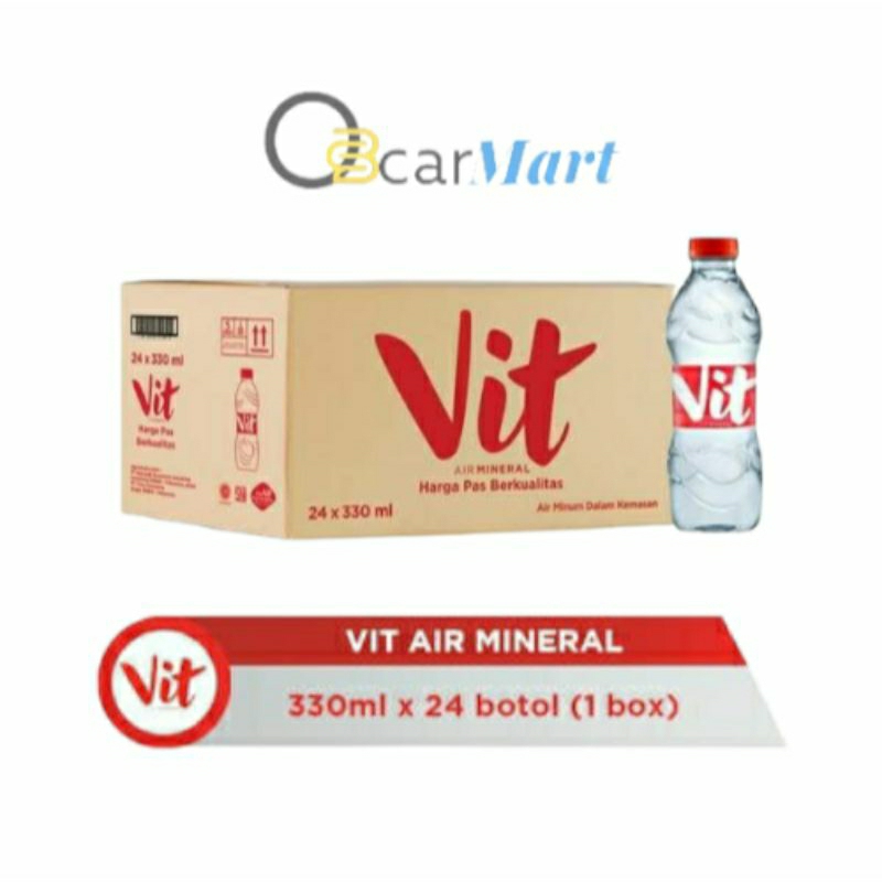 Jual Air Mineral VIT 330ml 1 dus isi 24 Botol Kecil | Shopee Indonesia