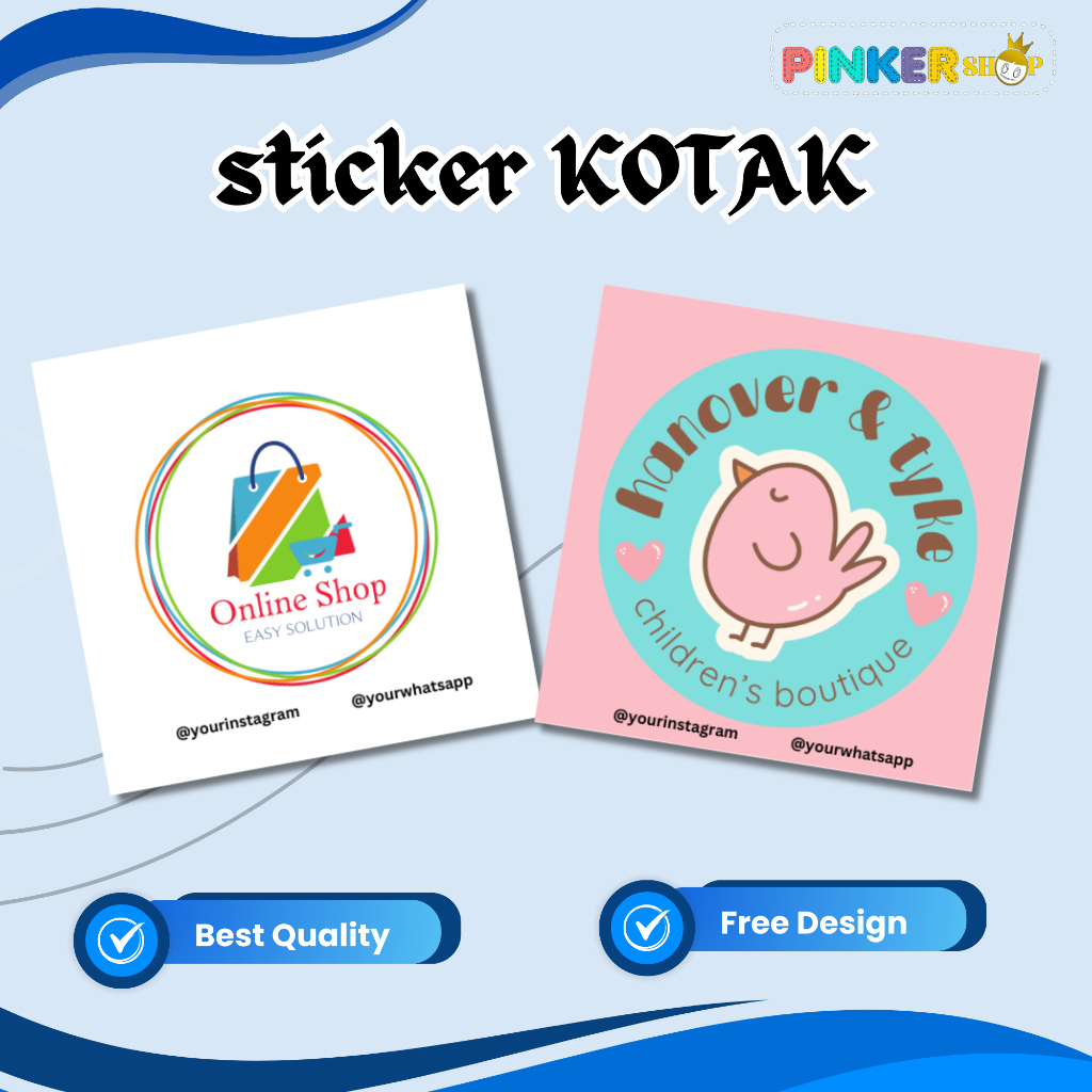 Jual CETAK STIKER KOTAK *ANTI AIR* STICKER LABEL MAKANAN KOTAK KEMASAN ...
