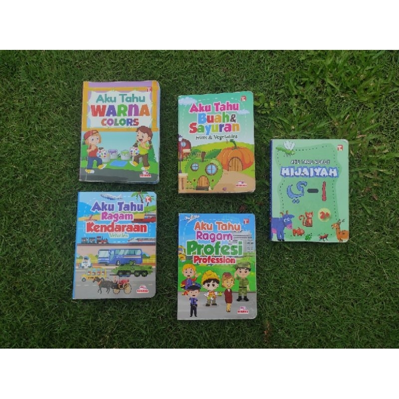 Jual buku boarbook semua seri - aku tahu sayur dan buahan, warna, huruf hijaiyah, ragam binatang ...