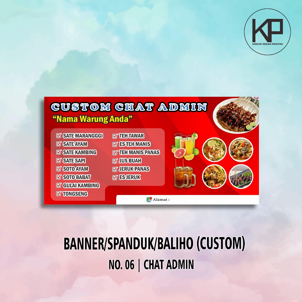 Jual Cetak Banner | Spanduk | Baliho | Warung Sate | Warung Gulai ...