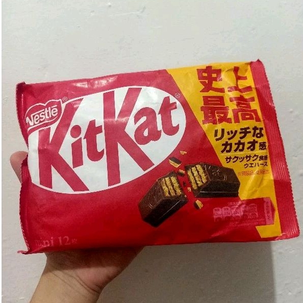 Jual Nestle Kitkat Cokelat mini bar isi 12 Original Japan Medan ...