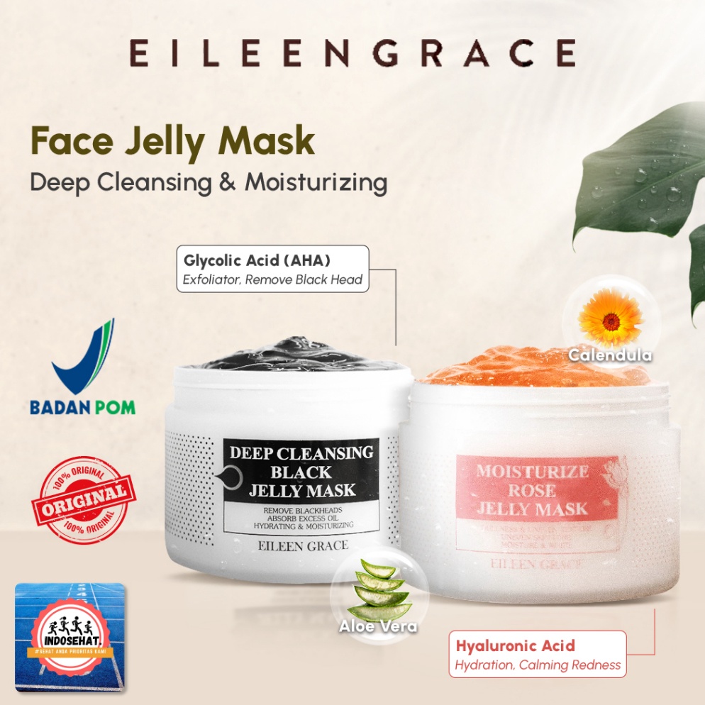 Jual ART D8Y EILEEN GRACE Moisturize Brightening Rose Deep Cleansing ...