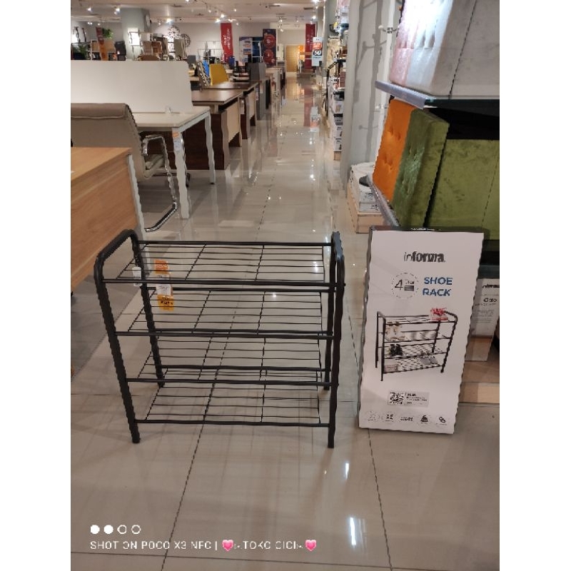 Jual Rak Sepatu besi Informa Barton 4 tingkat | Shopee Indonesia