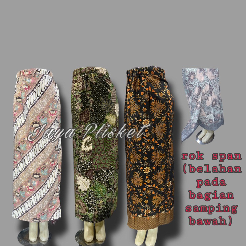 Jual 11 motif (realpict) ROK SPAN BATIK || Bawahan Kebaya || Rok Batik ...