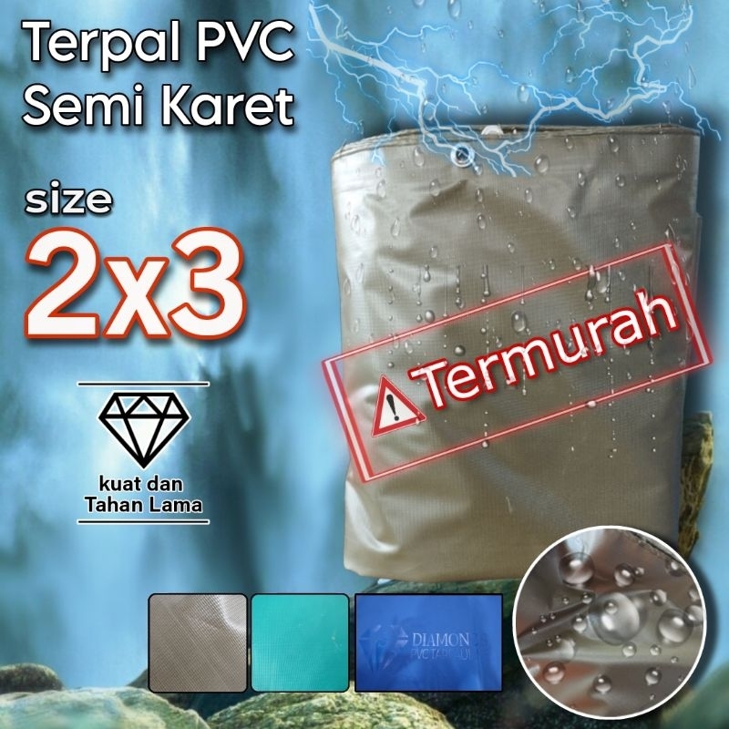 Jual Terpal PVC Semi Karet Ukuran 2x3 tebal lebih murah awet dan tahan ...