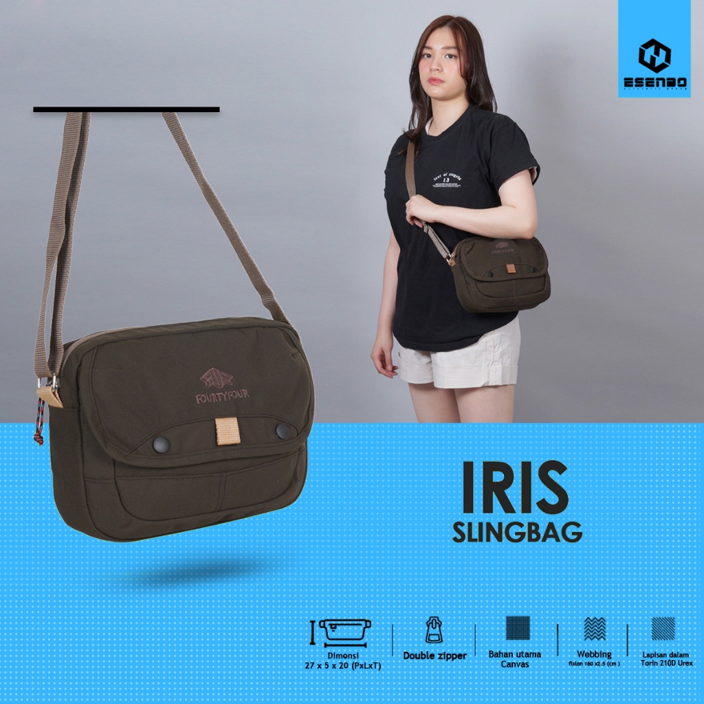 Jual FOURTYFOUR Tas Selempang Pria Iris - Tas Sling Bag Premium ...
