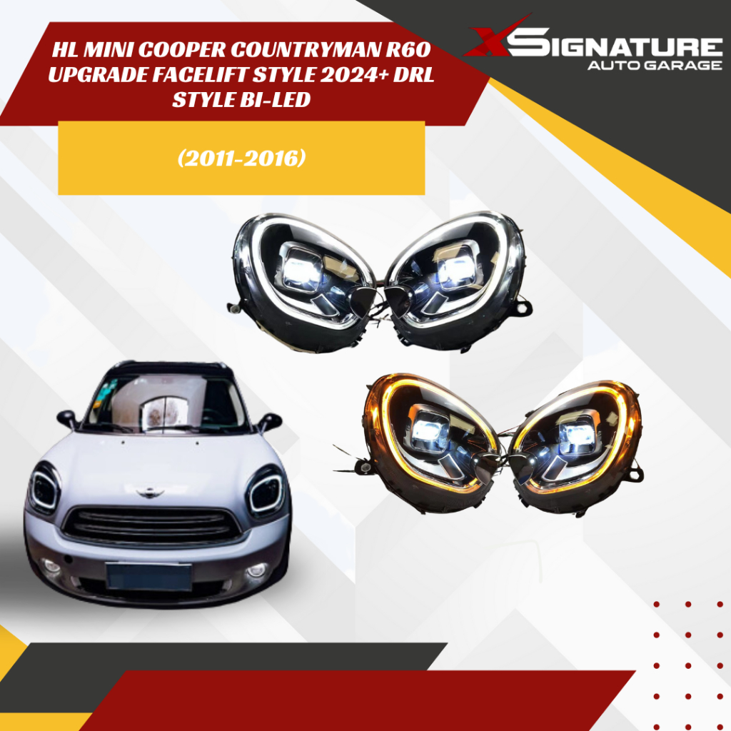 Jual HEADLAMP MINI COOPER COUNTRYMAN R60 2011-2018 UPGRADE FACELIFT ...