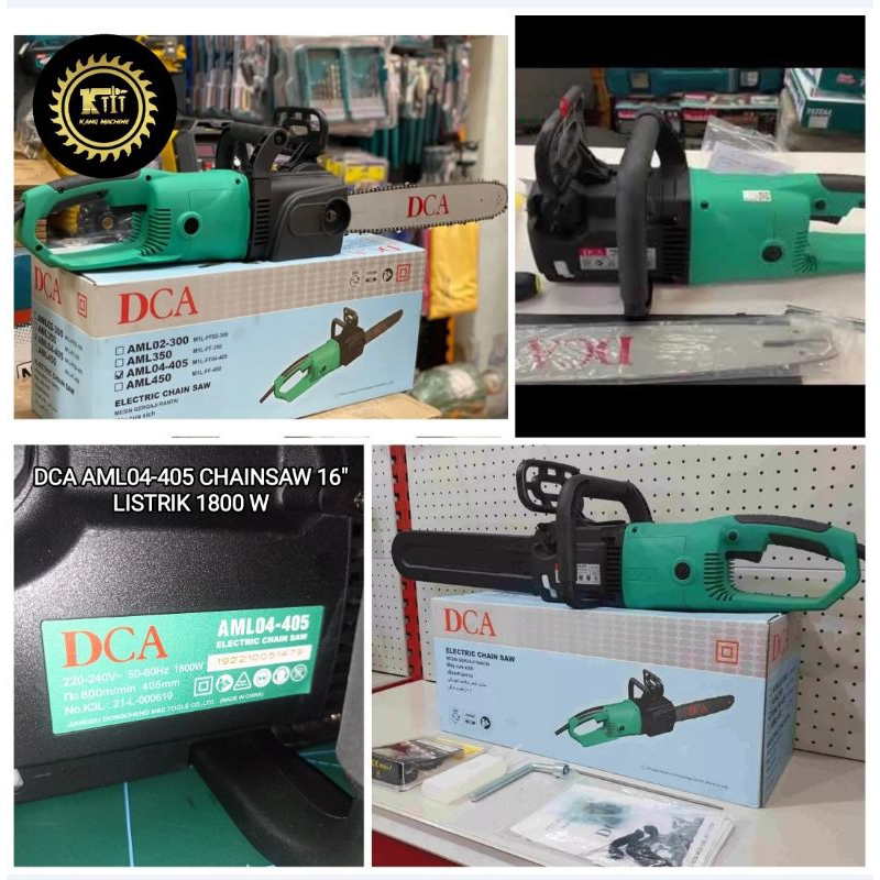 Jual Gergaji mesin DCA AML04-405 electric chainsaw 16 inch 16" senso ...