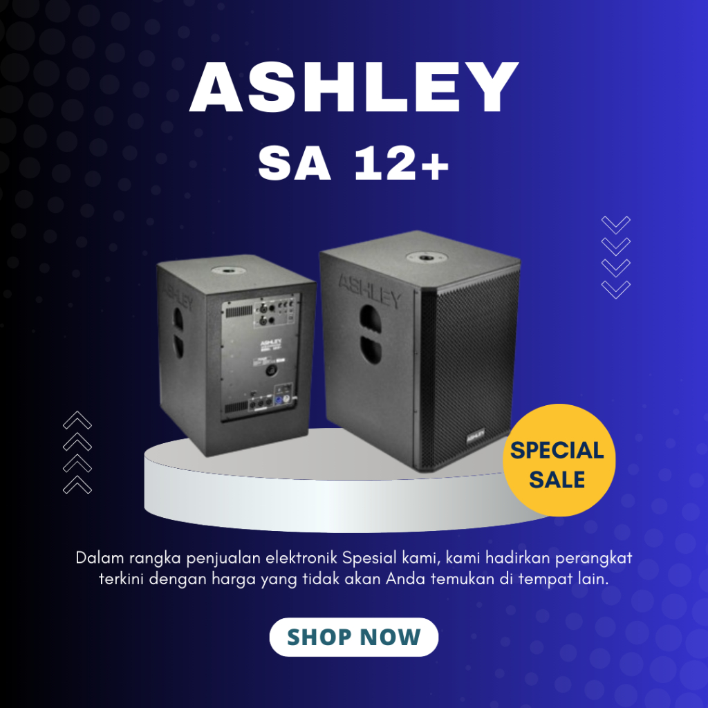 Jual SUBWOOFER AKTIF ASHLEY SA 12+ / SA-12+ / SA 12 + 12 INCH CLASS AB ...