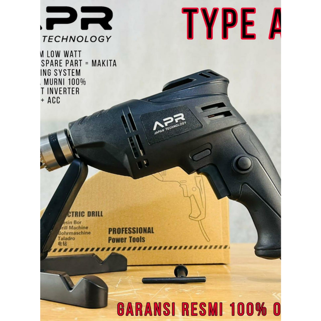 Jual Bor listrik 10mm APR JAPAN type AP05 LOW WATT FULL FITUR besi beton kayu sekrup semua bisa ...