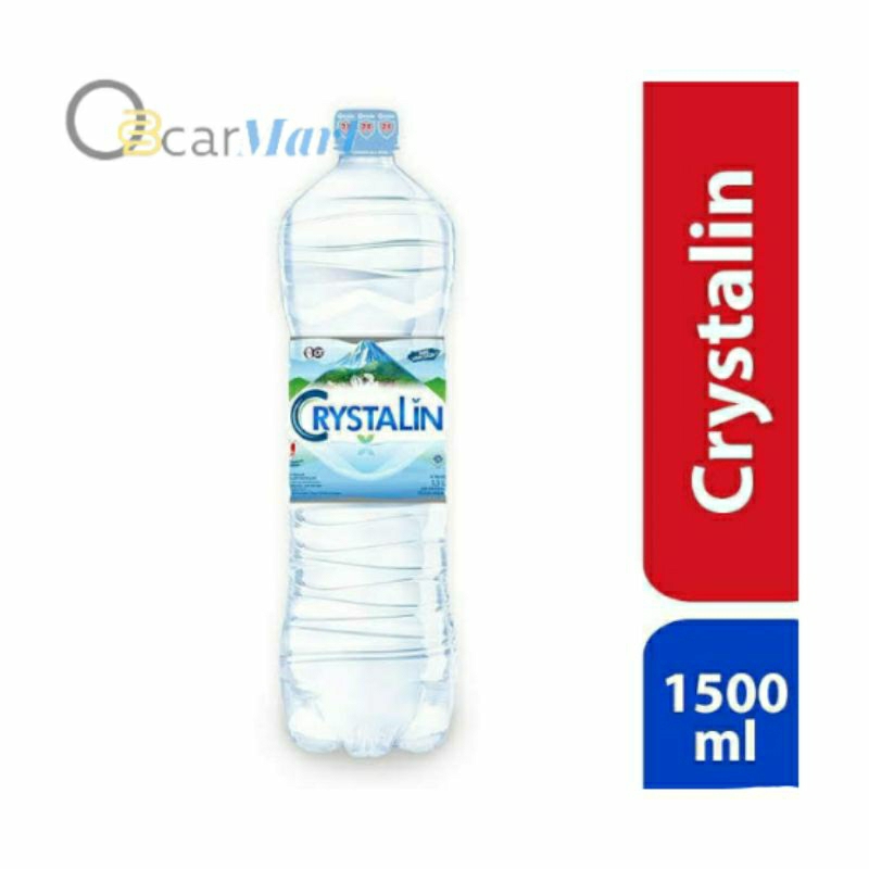Jual Air Mineral ph 8 CRYSTALIN 1.5 Liter 330ml 600ml Crystalline Botol Besar Satuan Ecer ...