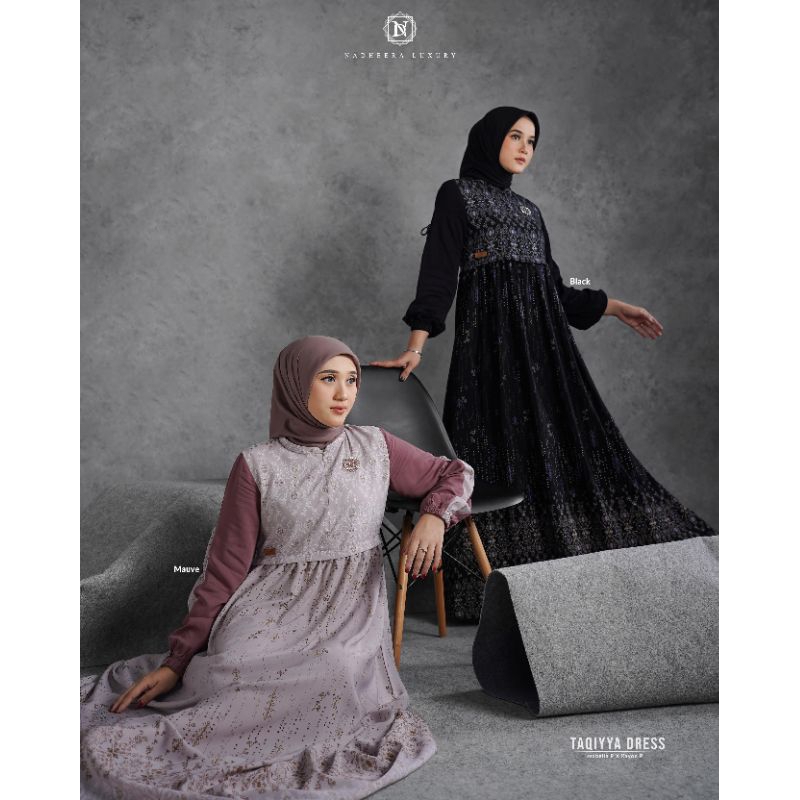 Jual TAQIYYA DRESS BY NADHEERA LUXURY ️ COD ️ GAMIS TERBARU ️ ORIGINAL | Shopee Indonesia