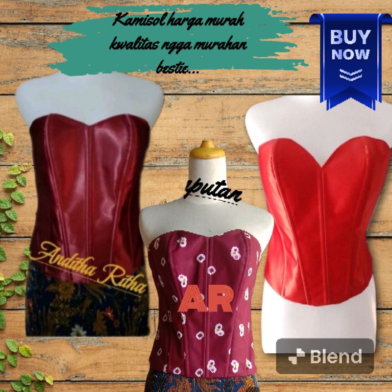 Jual Kamisol/Kemben/Longtorso kebaya/bustier / Daleman kebaya size S ...