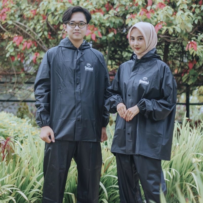Jual Jas Hujan Raincoat Setelan Pria Wanita Terbaru Anti Rembes Tebal Kuat by Diamond | Shopee ...
