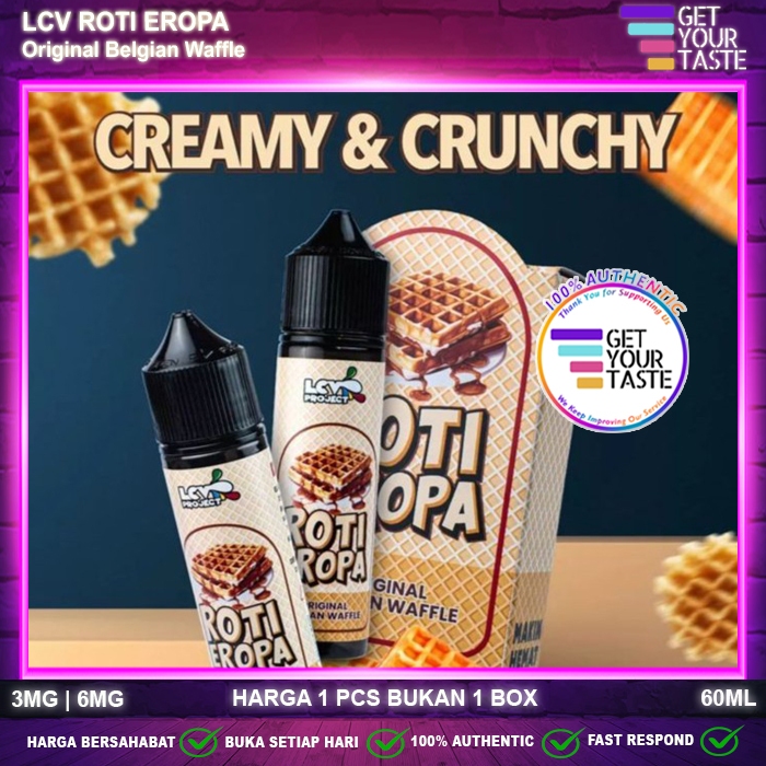 Jual Liquid LCV Roti Eropa 60ML Original Belgian Waffle by LCV Juice ...