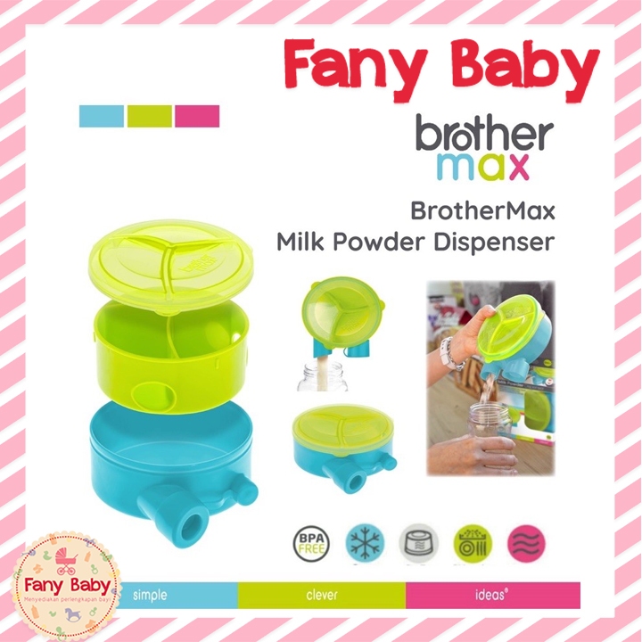 Jual BROTHER MAX MILK POWDER DISPENSER CONTAINER 3X240ML | Shopee Indonesia