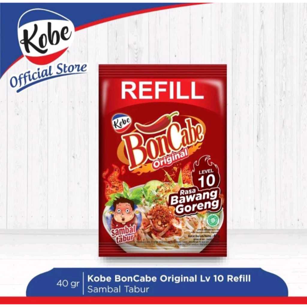 Jual Kobe Bon Cabe boncabe original refil level 15/level 30/level 10 ...