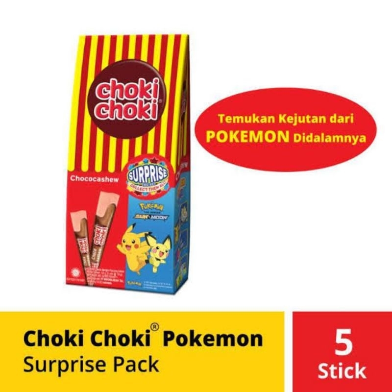 Jual Choki Choki Pokemon Surprise Isi 5 Stick | Shopee Indonesia