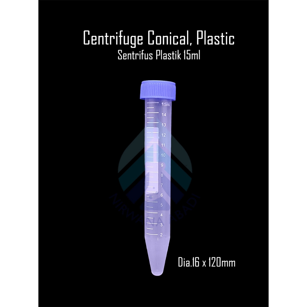 Jual Tabung Sentrifus Plastik 15ml 100bh/bks | Centrifuge tube | Shopee ...