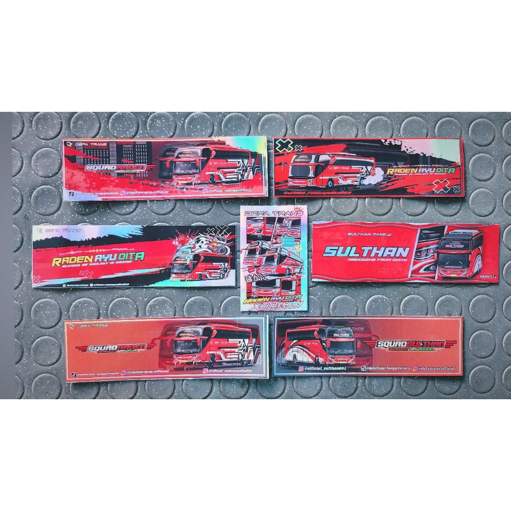 Jual STIKER BUS HOLOGRAM PAKET ALL UNIT DEFA TRANS LIMITIDE | Shopee ...