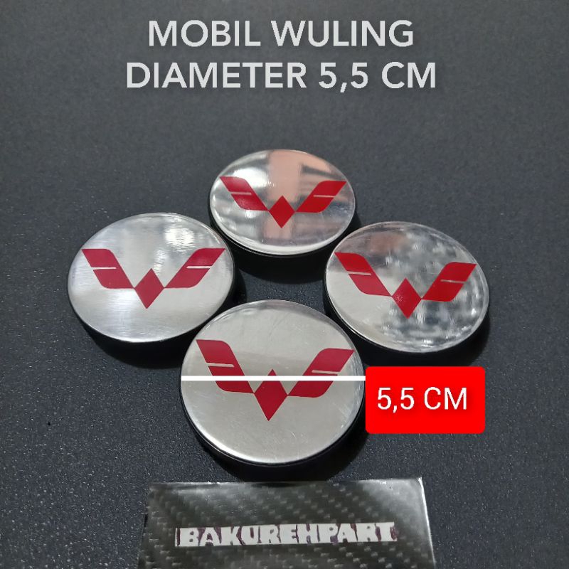 Jual Dop roda tutup velg mobil WULING diameter 5,5 cm harga satuan 1pcs ...