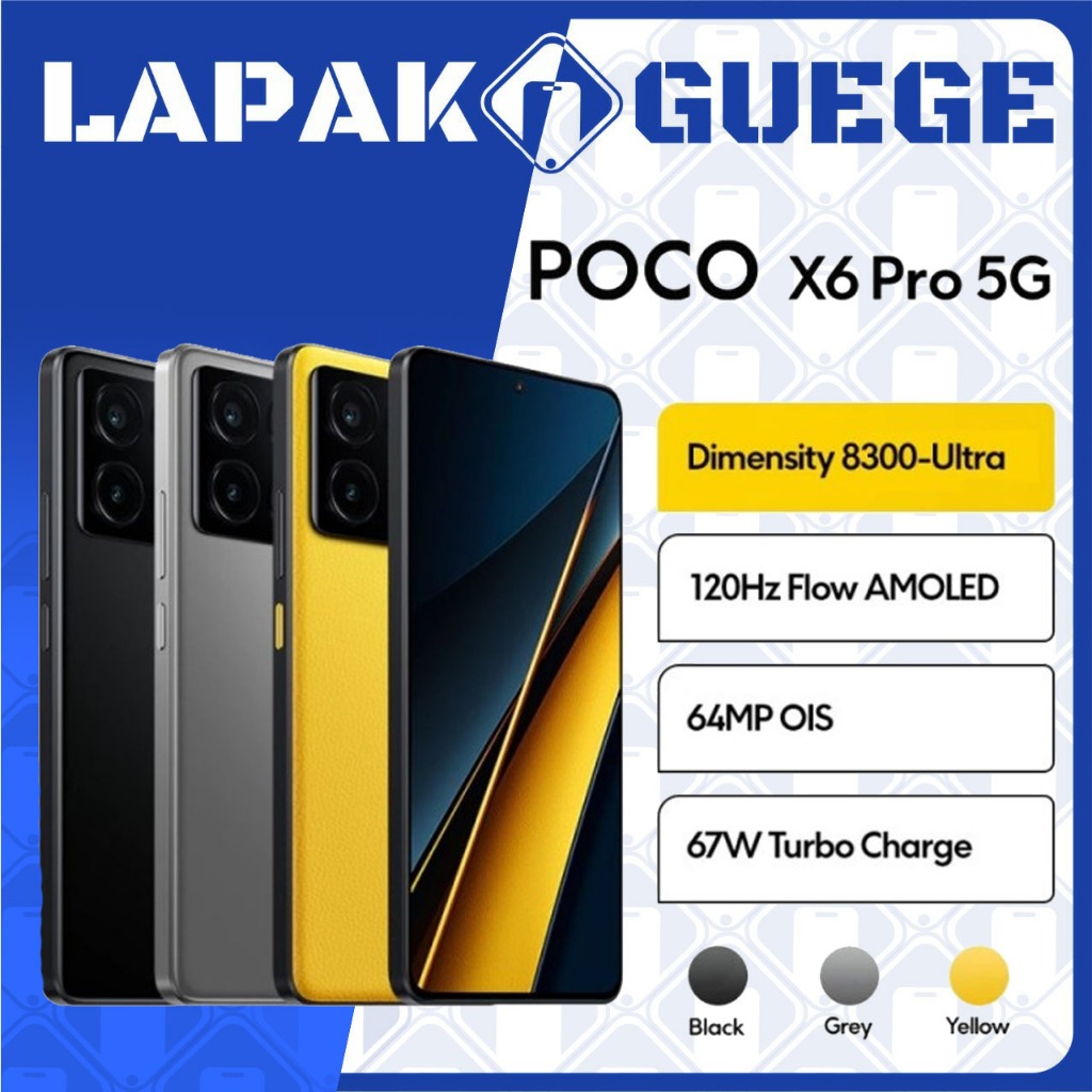 Jual Poco X6 Pro 5G 12/512 512gb baru garansi resmi bnib | Shopee Indonesia