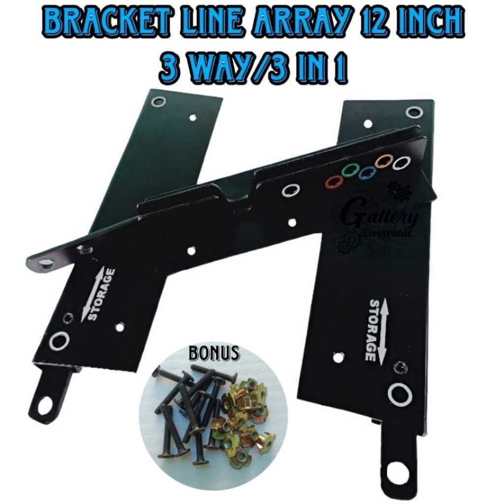 Jual Bracket Line Array 3WAY / 3 in 1 Ukuran Box Speaker 12 inch / Breket 3x1 | Shopee Indonesia