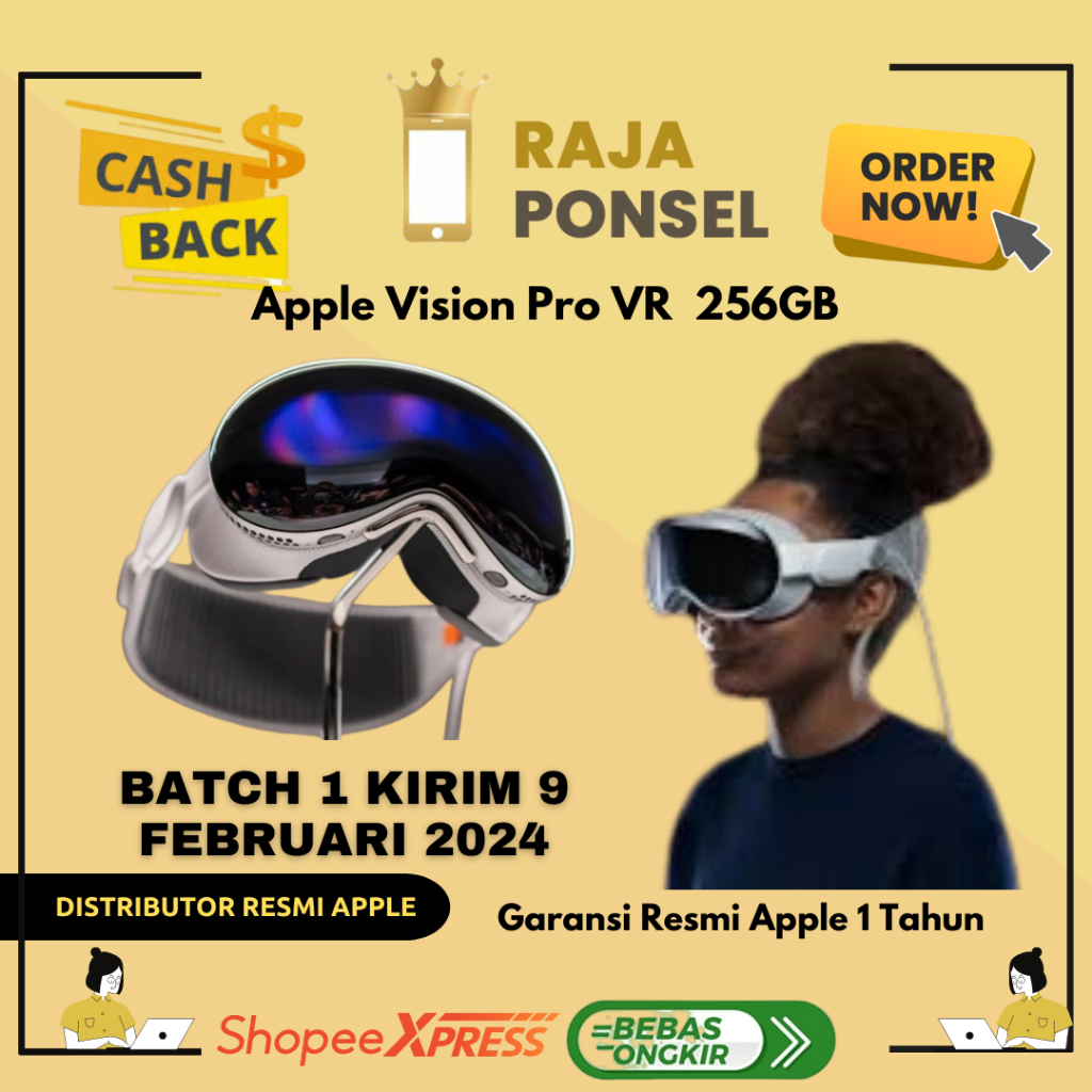 Jual (RESMI) Apple Vision Pro 256GB Spatial Computing Headset VR | Shopee Indonesia