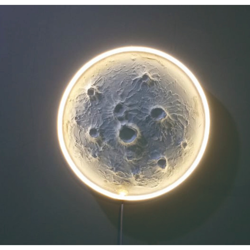 Jual Lampu dinding Moon Light Wall Decor Lampu Bulan | Shopee Indonesia