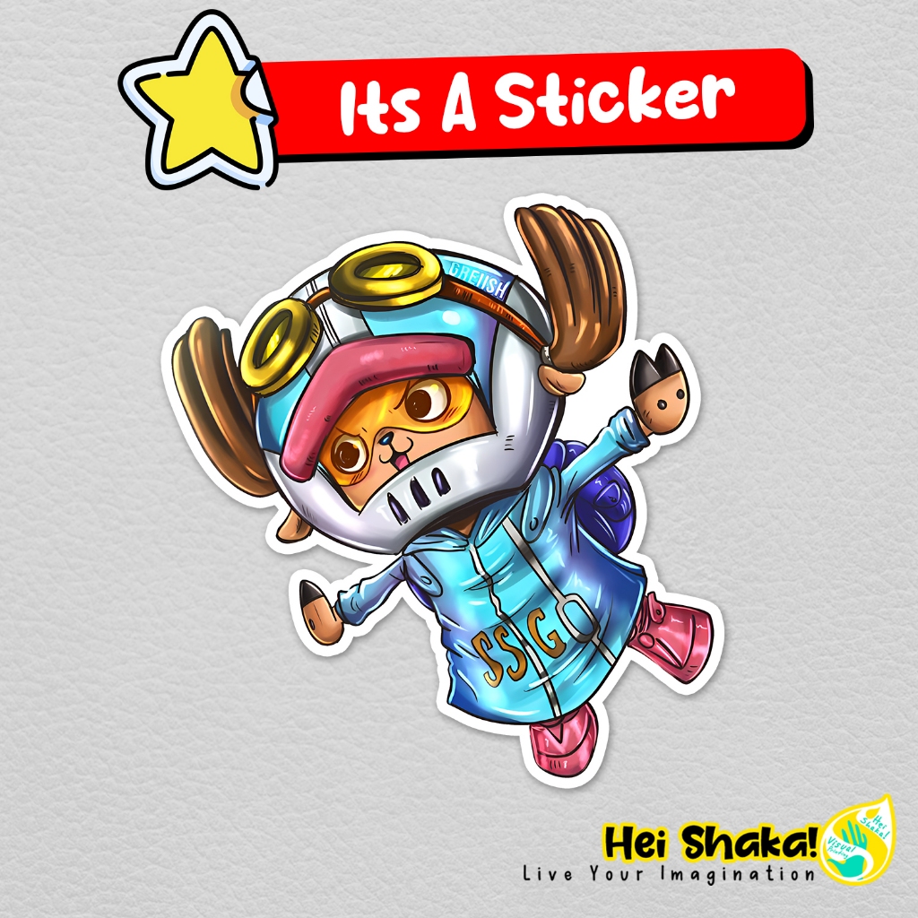 Jual Stiker One Piece Chopper Egghead Arc Outfit Sticker Anime Manga ...